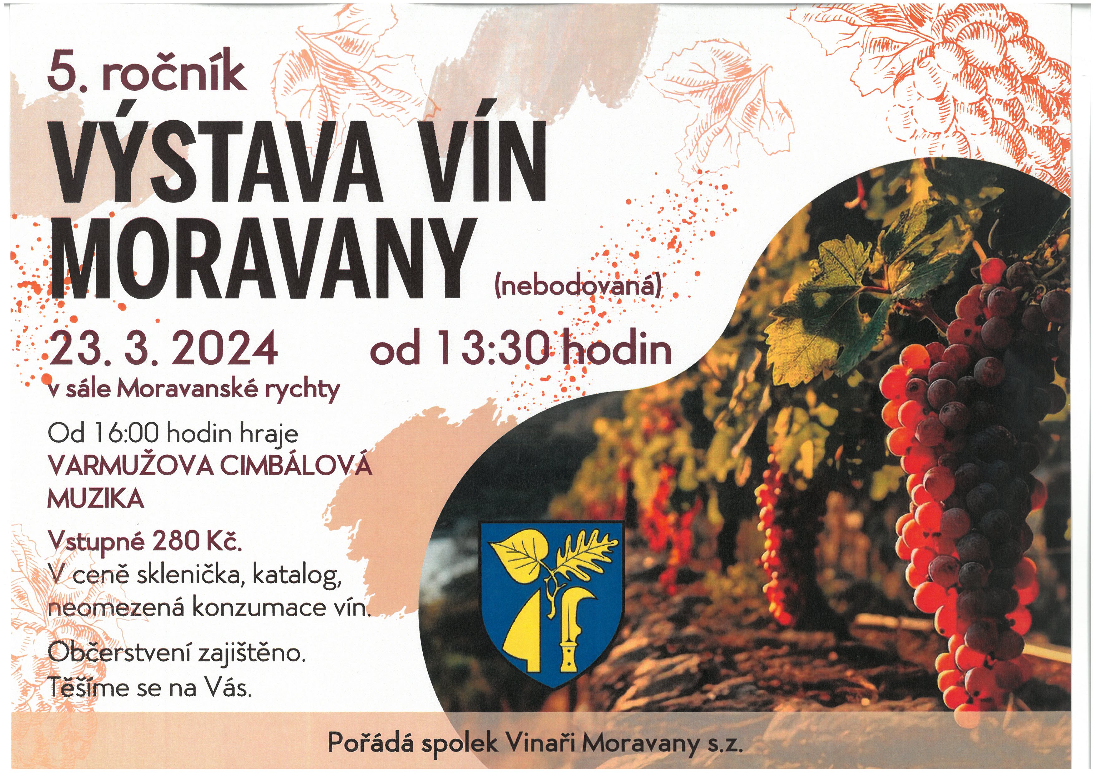 Výstava vín Moravany | Obec Moravany u Brna